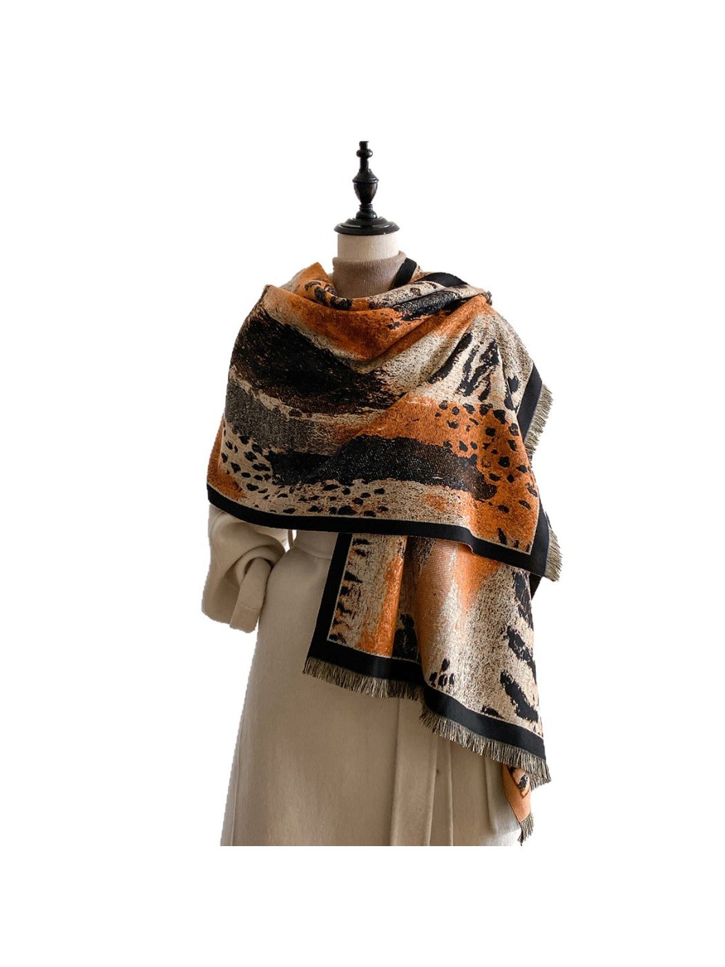Scarvii – Thick Leopard Print Winter Scarf – Funkyrel® ATZBRANDING LIMITED